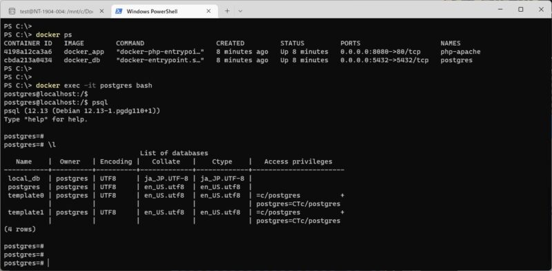 手順をすべて紹介。Windows環境にPostgreSQL×Dockerで環境構築する方法 | 株式会社AMG Solution